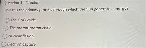 solved question 14 1 ﻿point what is the primary process