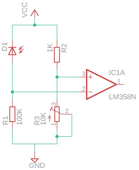 simple circuit diagram of photodiode