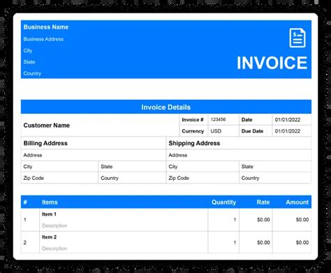 Hvac Invoice Template Free Download Moon Invoice