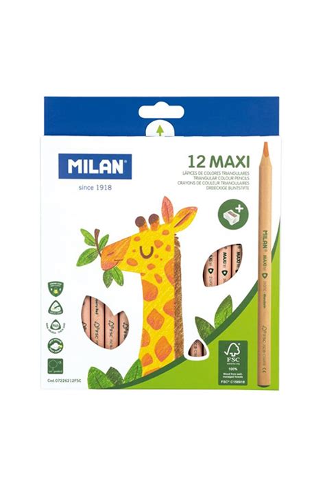 ფერადი ფანქარი Maxi 12 ფერიანი