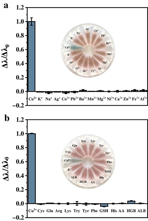 Selectivity Of The Colorimetric Assay For Cu²⁺ Detection Over Other