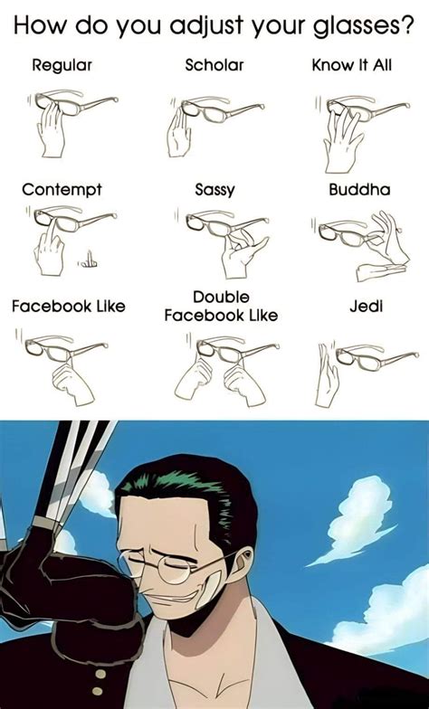 𝐻𝑜𝑤 𝑡ℎ𝑒𝑦 𝑤𝑒𝑎𝑟 𝑔𝑙𝑎𝑠𝑠𝑒𝑠 One Piece Funny Funny Memes Funny Pictures