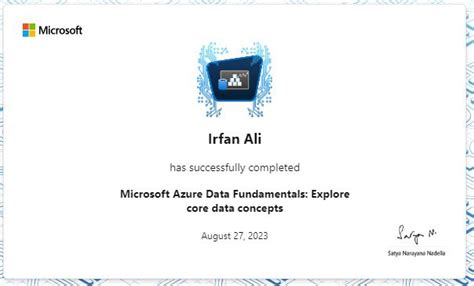 Irfan Ali Narejo On Linkedin Azuredata Datafundamentals Microsoftazure