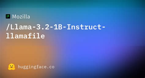 Mozilla Llama B Instruct Llamafile At Main
