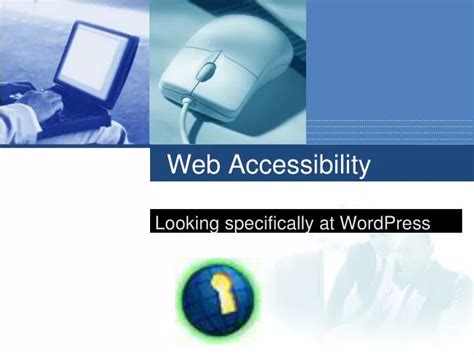 PPT Web Accessibility PowerPoint Presentation Free Download ID