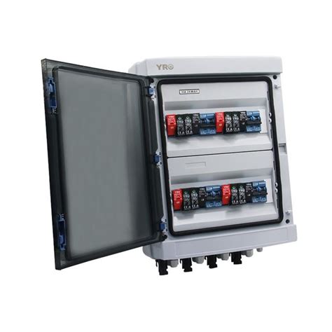 1000v dc pv combiner box for 1 in 1 out solar string yro