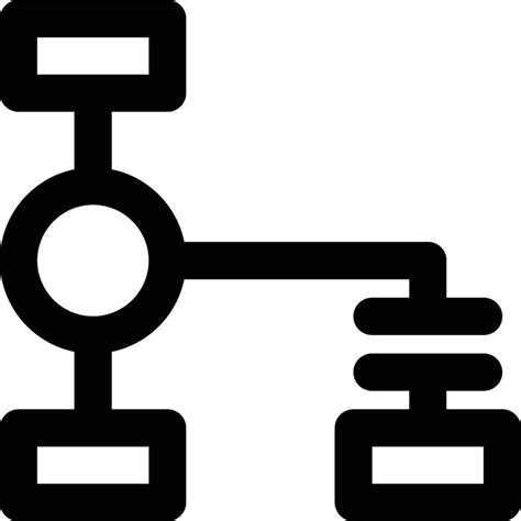 Data Flow Diagram Programming Outline Icon 60576501 Vector Art At