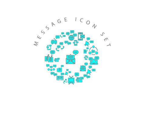 Message Icon Set Design On White Background 10743043 Vector Art At Vecteezy
