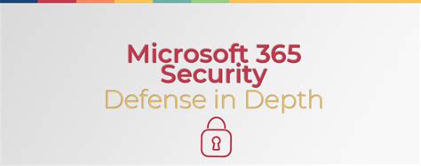 Microsoft Security 365 Defense In Depth