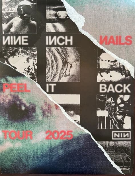 Nine Inch Nails Peel It Back Tour 2025 Official Double Layer Poster