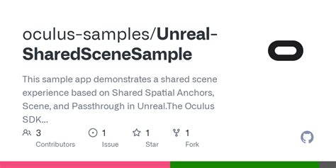 GitHub Oculus Samples Unreal SharedSceneSample This Sample App Demonstrates A Shared Scene