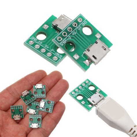M Dulo Adaptador Micro Usb F Mea Para Dip Arduino E Cia