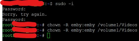 Emby Server Write Permissions With Dsm 72 Synology Emby Community