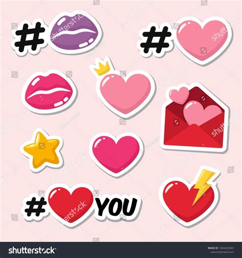 24 297 입술스티커 이미지 스톡 사진 및 벡터 Shutterstock