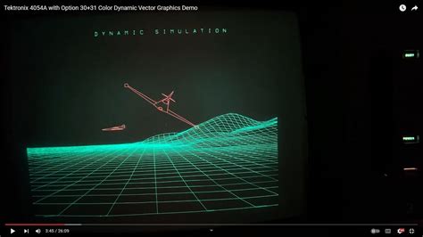 Tektronix 4054a With Option 30 31 Color Dynamic Vector Graphics Demo Youtube