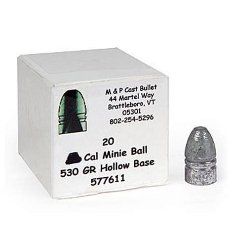 Mandp Muzzleloading Minie Ball 20 Kittery Trading Post
