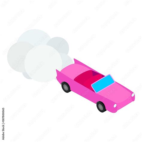 Car Pollution Icon Isometric Illustration Of Car Pollution Vector Icon