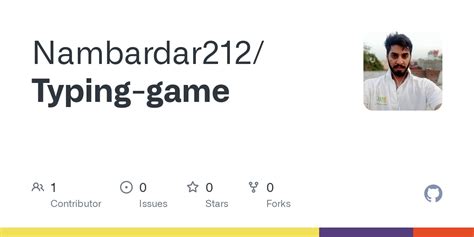 GitHub Nambardar Typing Game