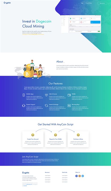 Anycoin Cloud Mining Script Behance