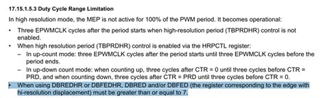 Tms320f280025c Question About Dead Band Resolution C2000 Microcontrollers Forum C2000™︎