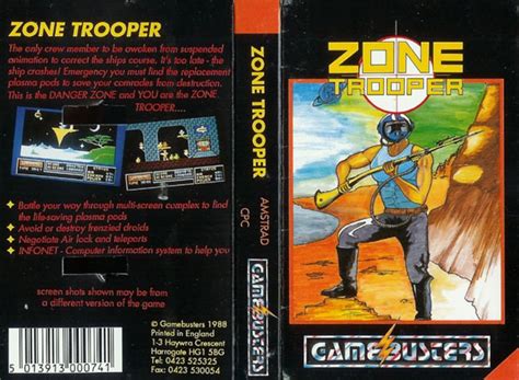 Zone Trooper Amstrad CPC By Cascade Games Artwork And Scans