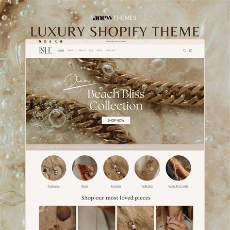 Minimal Luxury Jewelry Shopify Theme Custom Neutral Aesthetic Online
