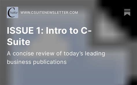 Issue 1 C Suite