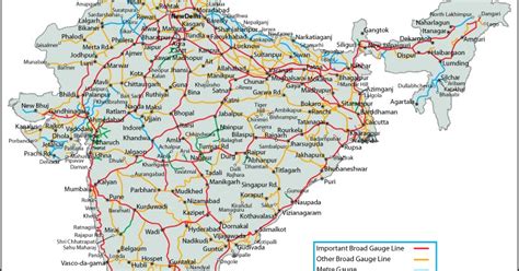 Indian Railway Map And Zones