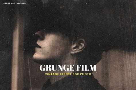 그런지 필름 사진 효과 프리미엄 Psd 파일