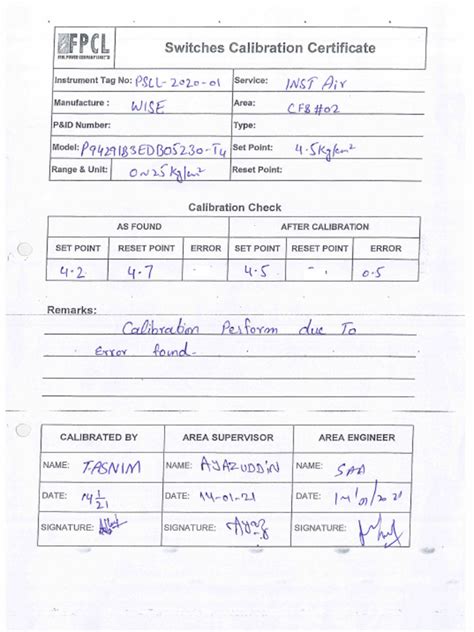 Sap Calibration Sheets 28 Pdf