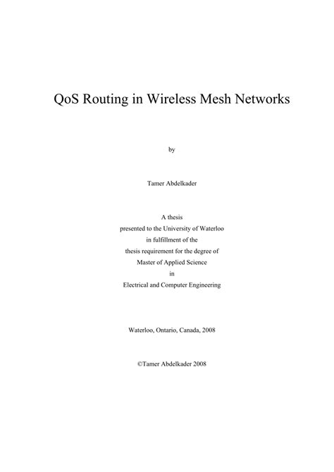Pdf Routing And Scheduling In Wireless Mesh Networks Introduction Survey And New Approaches