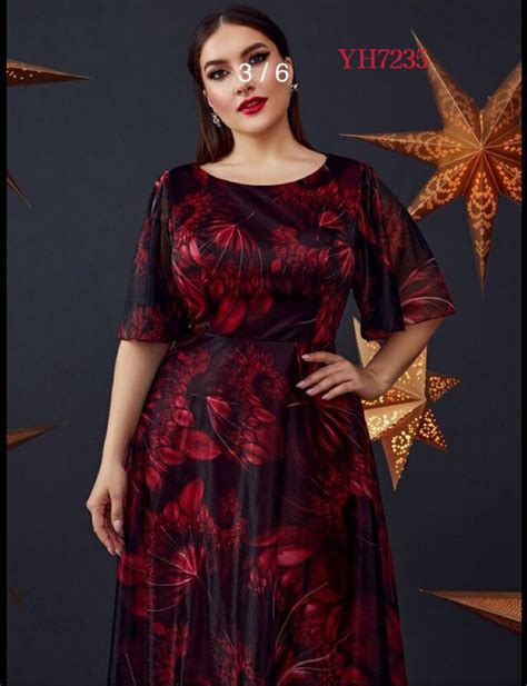 Yh Fashion 7235 Plus Size Floral Maxi Dress Fit Xl Lazada Ph