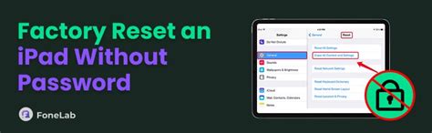 How To Factory Reset Ipad Without Password Conveniently