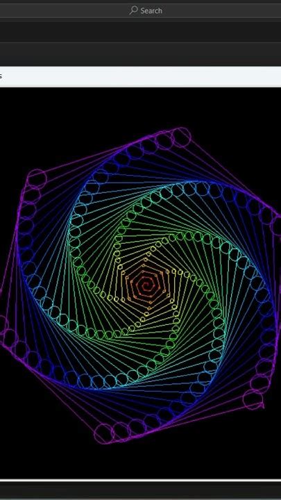 This Spiral Is Made With Just 10 Lines Of Python 🐍 Pythonshorts