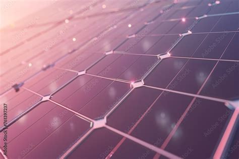Detailed 3d Schematic Of A High Efficiency Solar Panel Array Maximizing