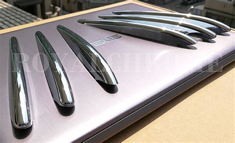 Deluxe Bonnet Fins Hood Vent Grill Trims 6x For Mercedes R172 Slk Amg