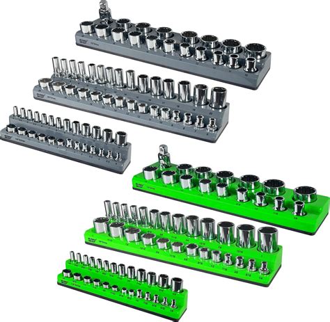 Workpro Magnetic Socket Organizer Set And 3 Pack Metal