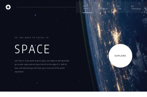 Frontend Mentor Tourist Space Multipage Website With Html Css And Async Javascript Coding