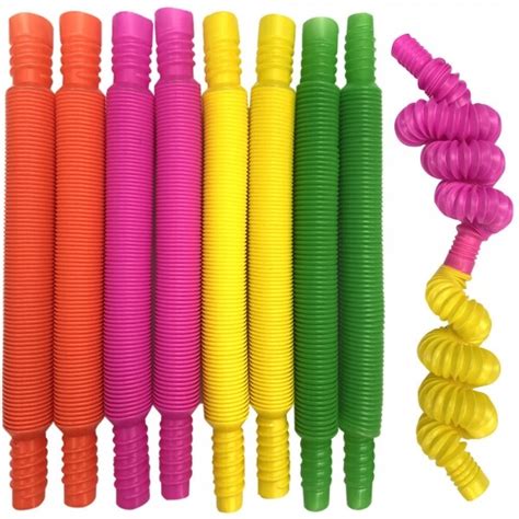 팝튜브 팝잇 장난감 파이프 놀이 감각놀이 스트레스해소 6개세트구성 탑스코리아