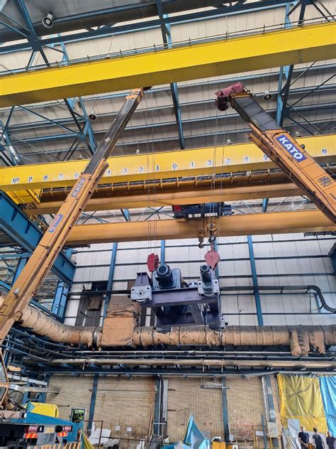 پروژه ساخت و نصب جرثقیل سقفی 80 تن جرثقیل بناگستر