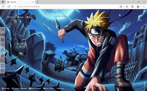 Naruto Wallpaper Custom Hd Anime Backgrounds For Edge Browser