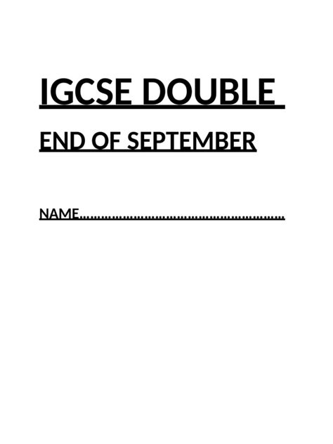 Igcse Science Pdf