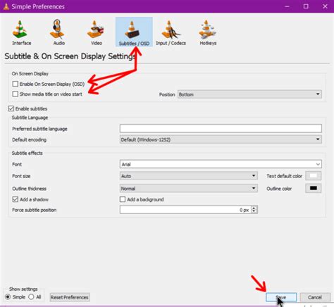 How To Disable Titles Showing On Videos In Vlc