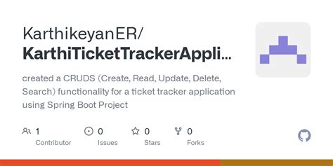 Github Karthikeyanerkarthitickettrackerapplication Created A Cruds Create Read Update