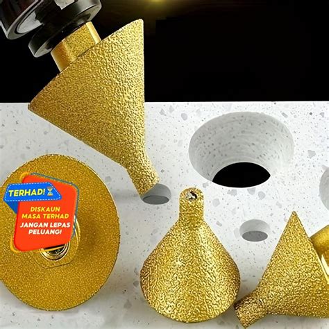 M10 Diamond Chamfer Drill Threaded Hole Cutter For 3850mm Ceramic