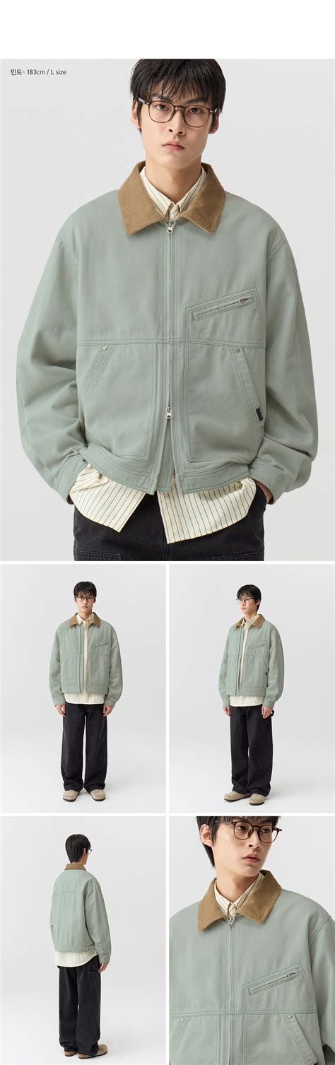 코듀로이 카라 코튼 워크자켓 5color 감도 깊은 취향 셀렉트샵 29cm