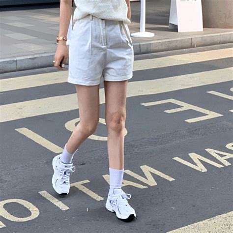 오늘출발 핀턱 벨트 세트 코튼 반 바지 4부 면 숏 팬츠 봄 여름 데일리 룩 코디