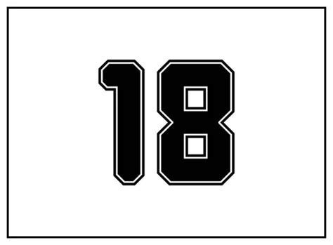Black Number 18
