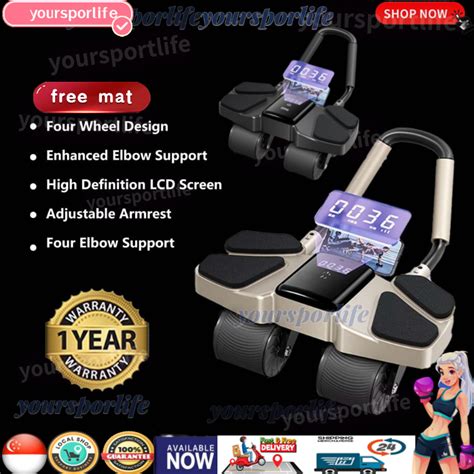 Fitness Abs Roller Abdominal Ab Roller Machine Abs 4 Wheel Abdominal