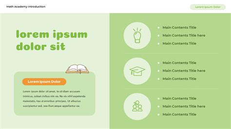 Math Academy Introduction Easy Presentation Template